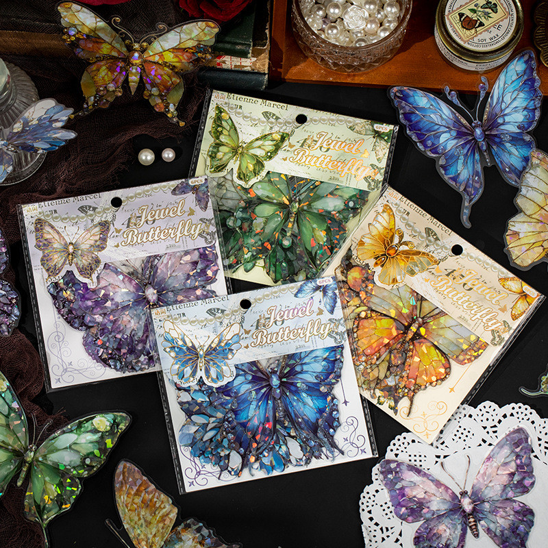 ENWEI 6 Pcs [Butterfly Wing Crystal Brilliance Series] Beike Light ...