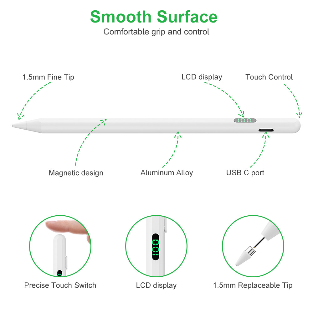 Universal Stylus pen 2 in 1 stylus pen for android Touch Screen Pencil ...