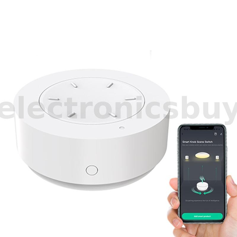 Tuya ZigBee3.0 Smart Knob Switch Wireless Scene Switch Button Remote Dimmer Battery Powered ...