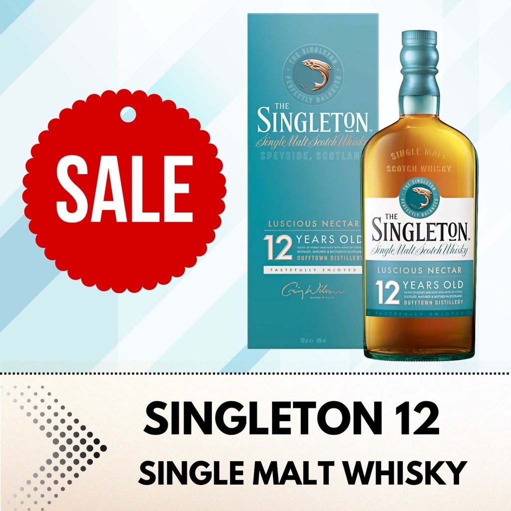 Singleton of Dufftown 12 Year Old 700ml Single Malt Scotch Whisky with ...