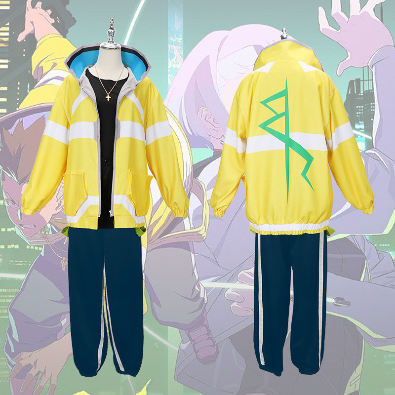 Cyberpunk Edge Walker cos David c Suit Runner Lucy Clothes Costume Wig ...