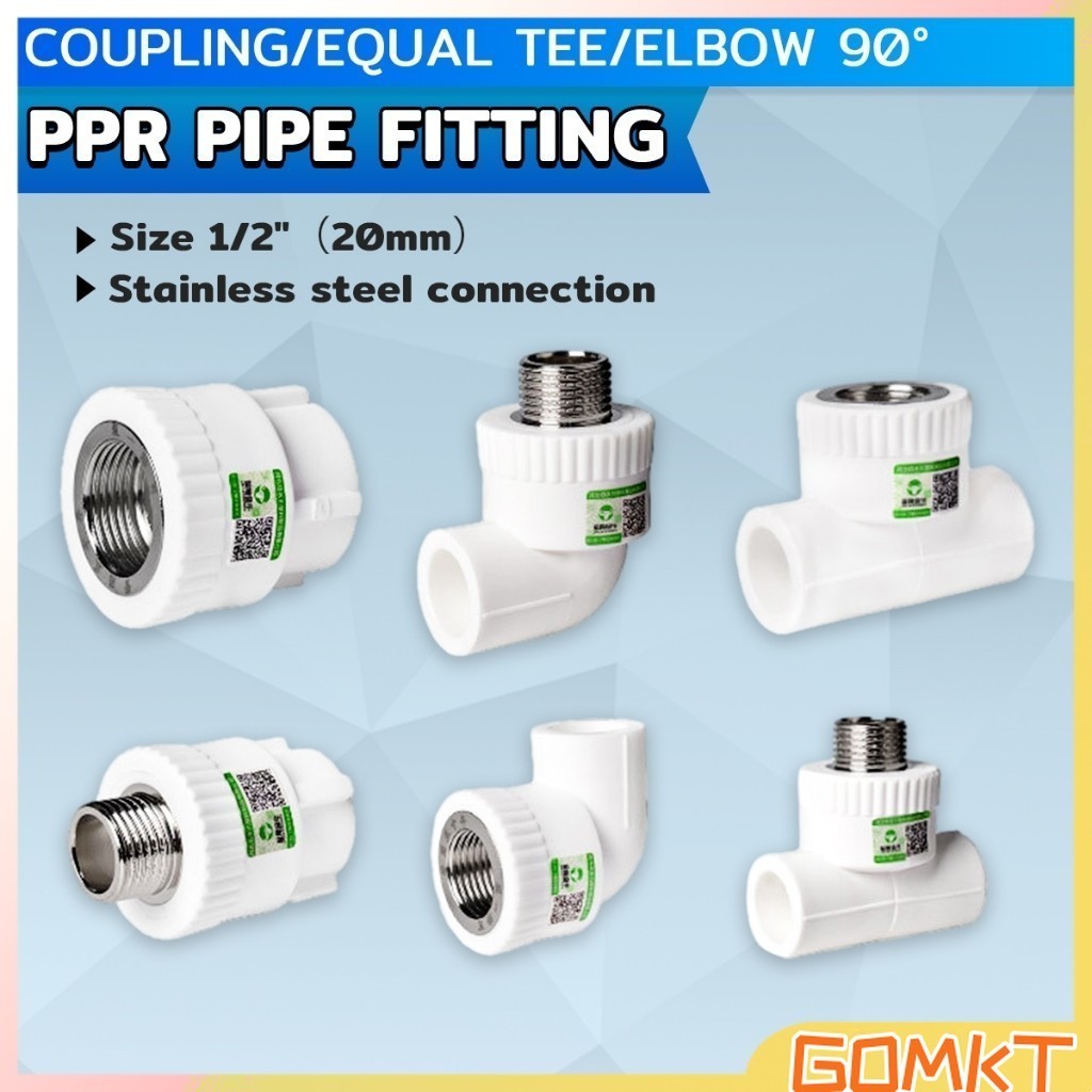 G.M. PPR Pipe Fitting 1/2 Inch Water Pipe Tube Hose Fitting Adapter ...