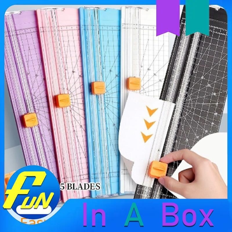Paper cutter Portable Plastic Paper Cutter Cutting stationary supplies ...