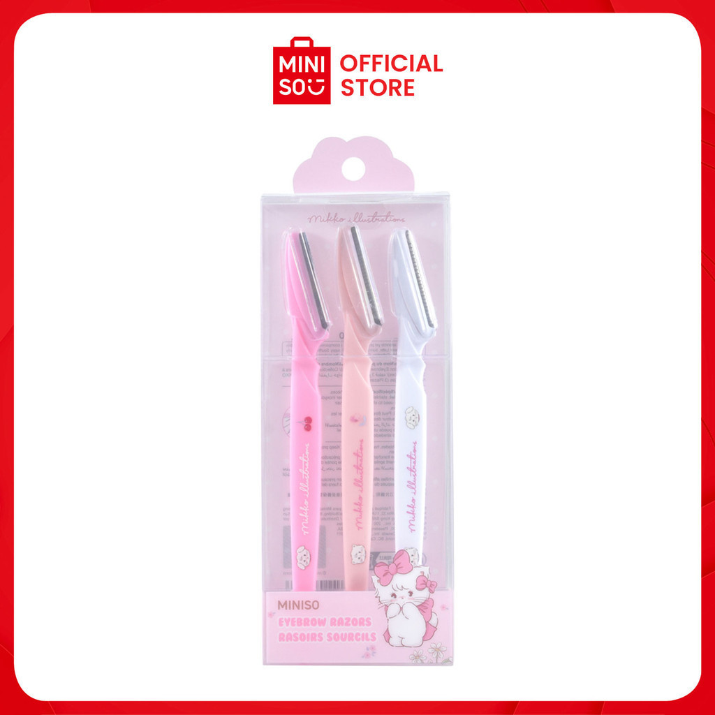 MINISO MIKKO Collection Eyebrow Razors (3 pcs) | Shopee Philippines