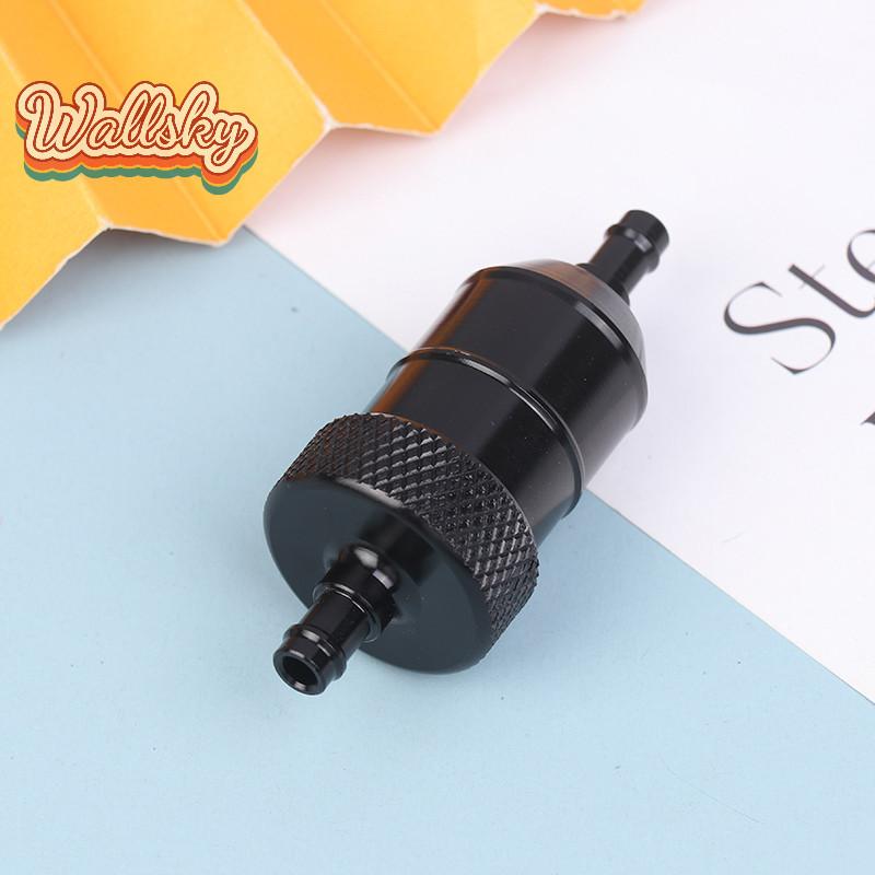 Wallsky> Universal 8mm 5/16'' Motorcycle Fuel Filter Car Oil Inline For ...
