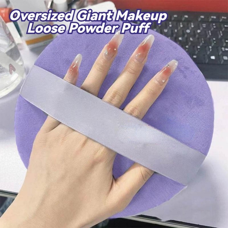 Powder Puff Oversized Giant Flocking Makeup Loose Powder Puff | Shopee ...