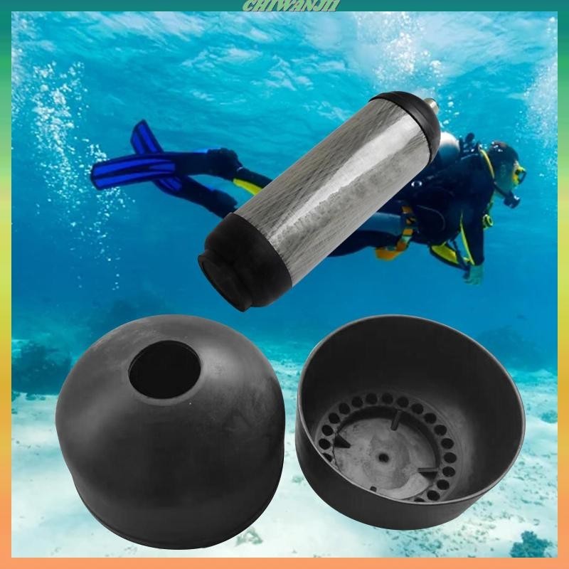 [Chiwanji1] Scuba Tank Boot and Cap Portable 6.8L Bottom Cylinder Tank ...