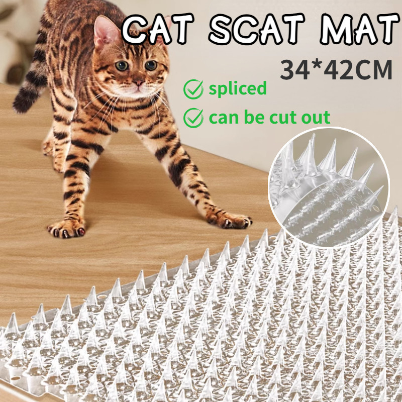 Anti-Cat Mat Prickle Cat Scat Mat with Spikes Gardening Indoor Outdoor ...