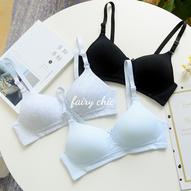 Student Bra Developmental bra Cotton Teen Underwear Comfortable wire ...