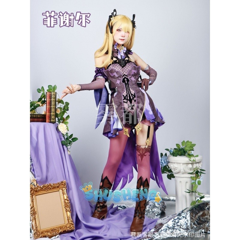 Game Genshin Impact Fischl Cosplay Costume Christmas Halloween Costume ...