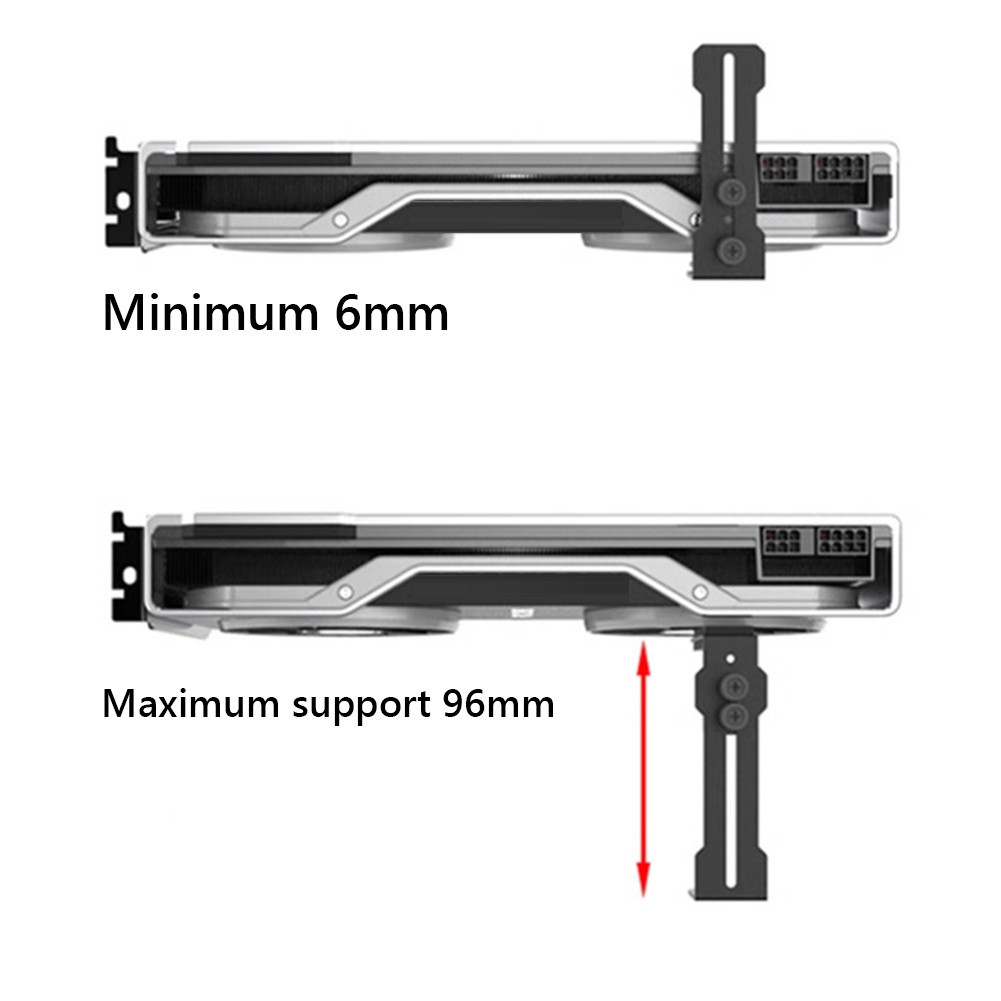 Chassis 12cm Fan Position Graphics Card Bracket Adjustable for RTX 4090 ...