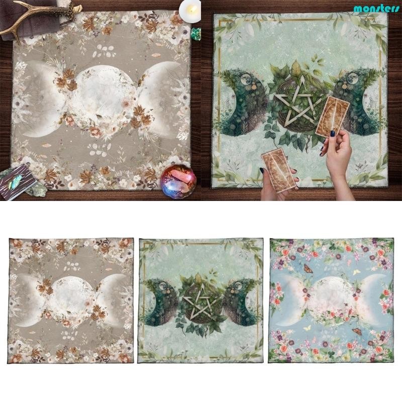 Mon Square Flannelette Tarots Altar Cloth Board Game Pad Astrological ...