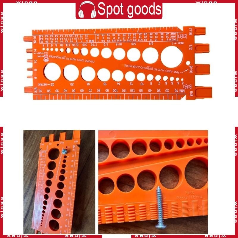 WIN Metric Bolt Nut Screw Thread Checking Checker Measuring Tool Size ...