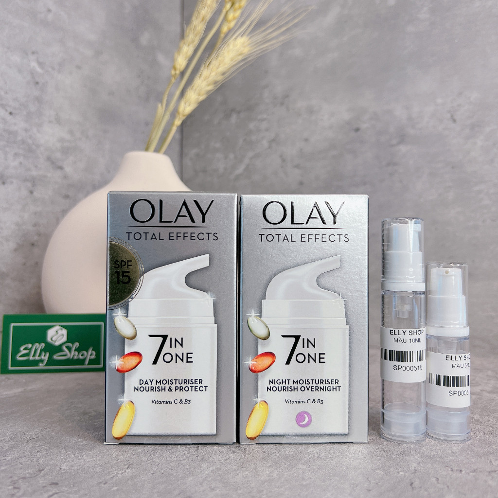 Olay Total Effect Anti-Aging Combo 7 in 1 DAY and pack. | Shopee ...