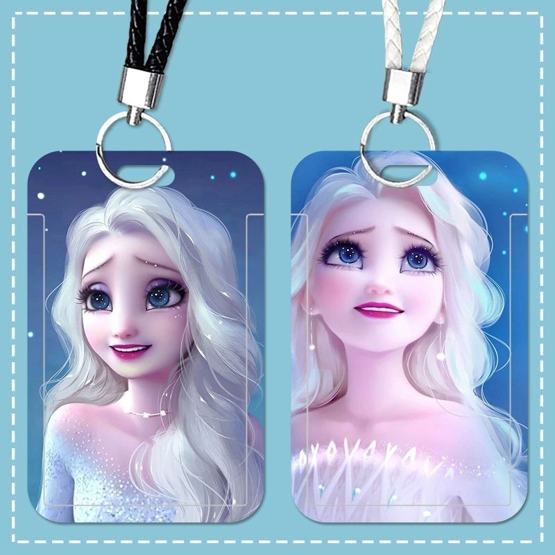 (FROZEN) Elsa Pattern Credit Card Holder With Wrist strap Office ...