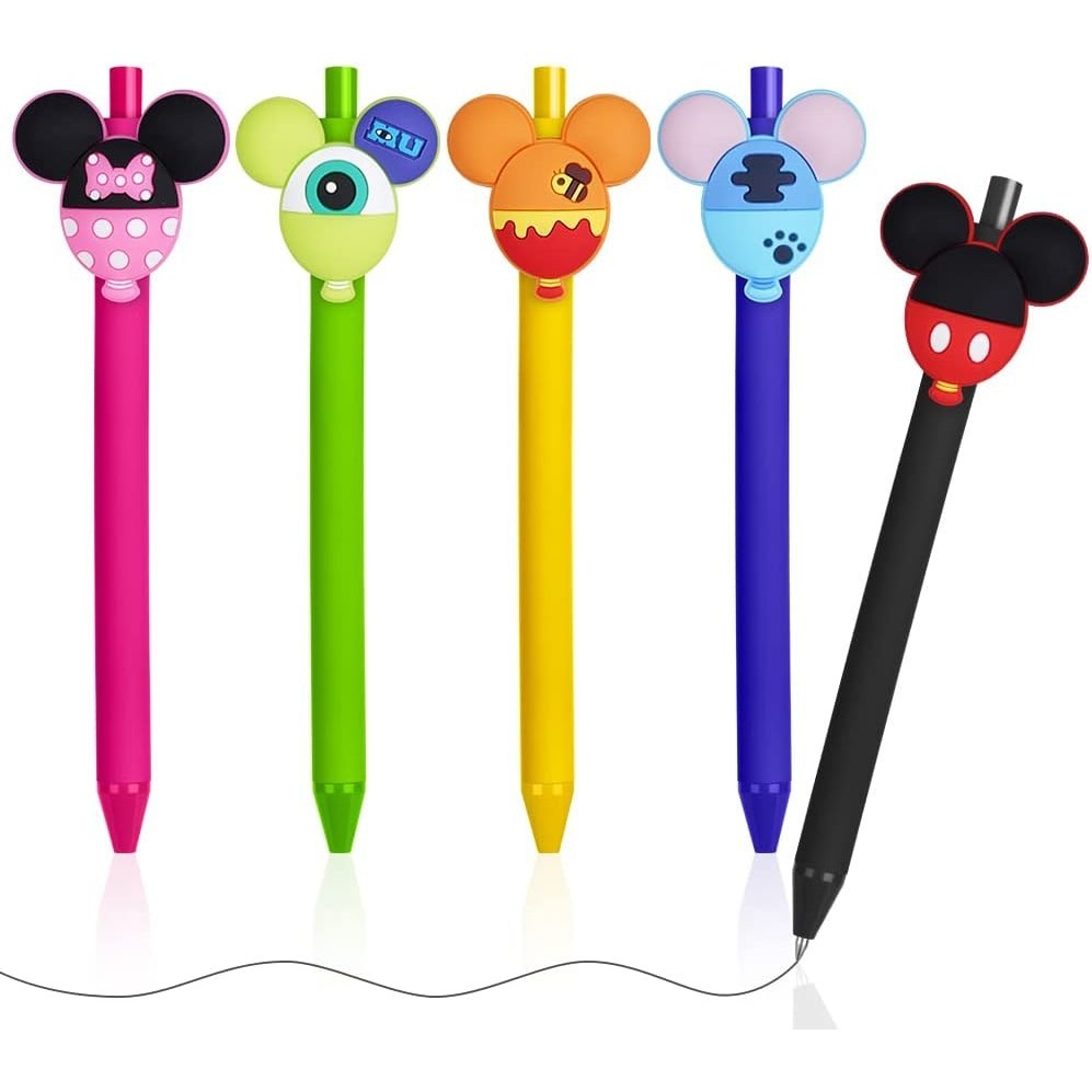 Cartoon Ballpoint Pens Cute Mouse Head Character Ears Pens Retractable ...