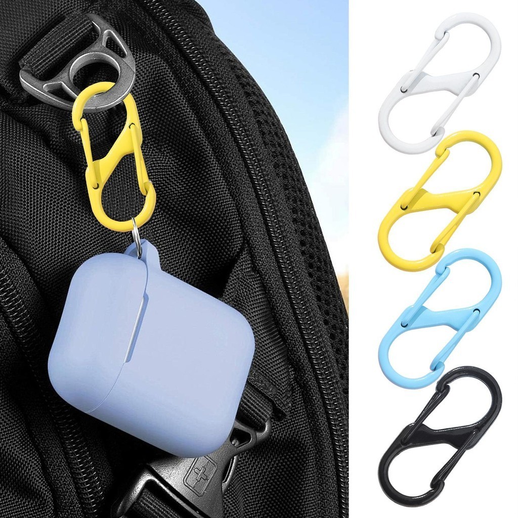 S Shaped Carabiner for Keys Backpack Carabiner for Hammocks 4pcs ...
