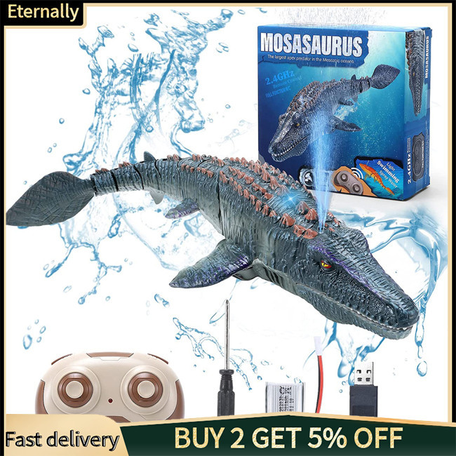 ETE Remote Control Dinosaur For Kids Mosasaurus Diving Toys Rc Boat ...