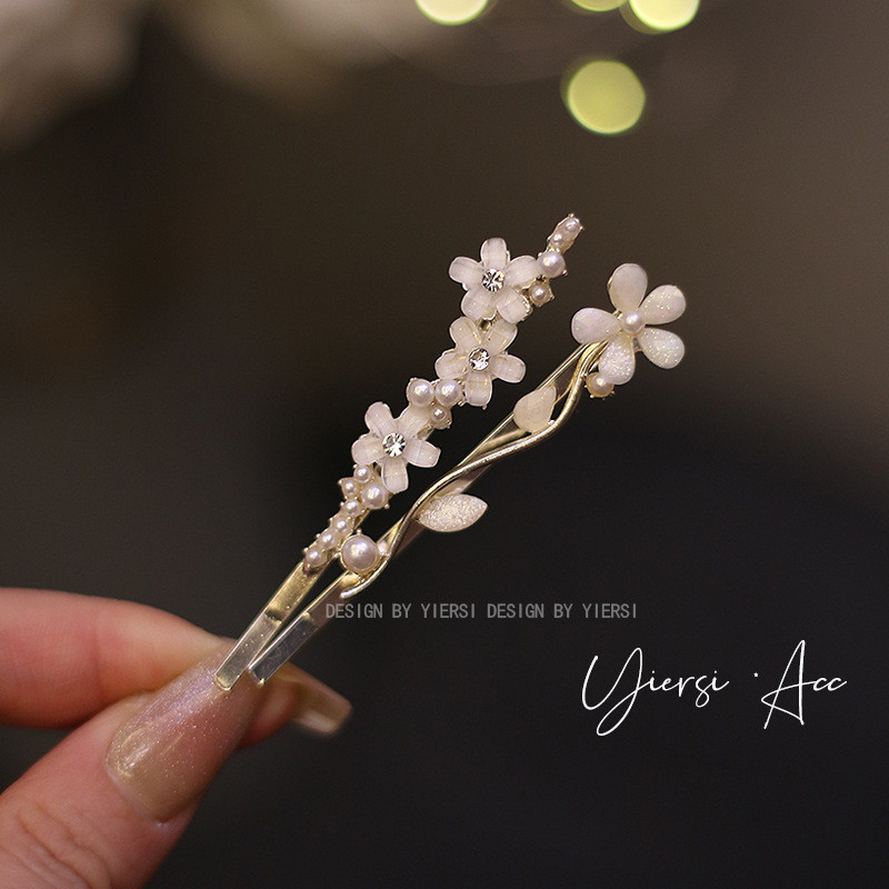 New Style Romantic Pearl Flower Hairpin Unique Fashion Fairy Hair ...
