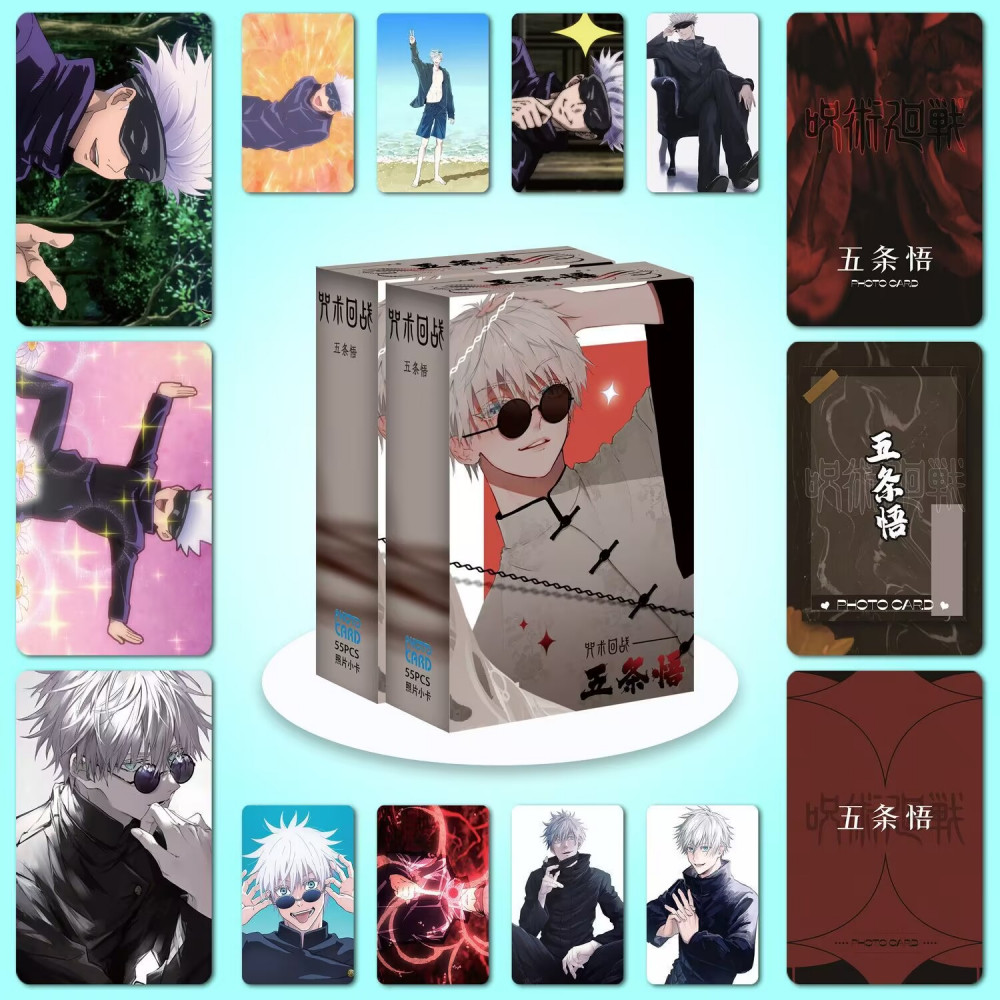 50-92pcs Manga Manhwa Jujutsu Kaisen Laser Holographic Lomo Cards ...