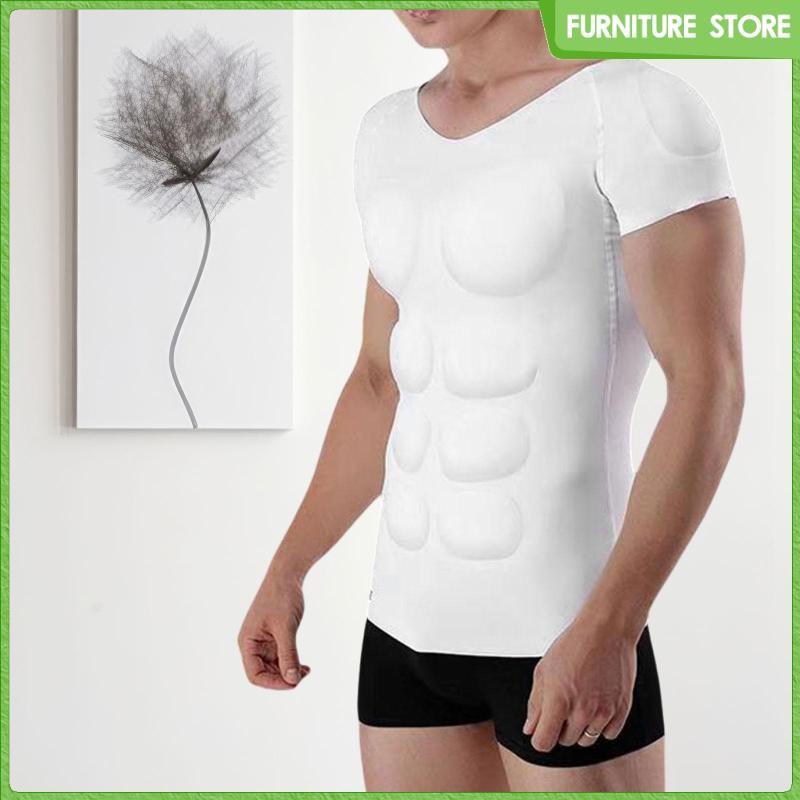 [Wishshopeelxj] Fake Muscle Suit Shirt Men Costume Accessory Padded ...