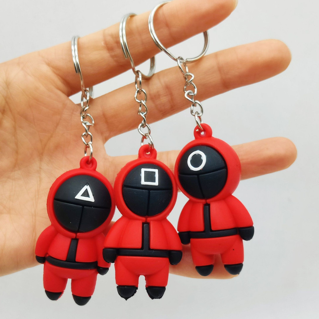 Squid Game Keychain PVC Cute | Shopee Philippines