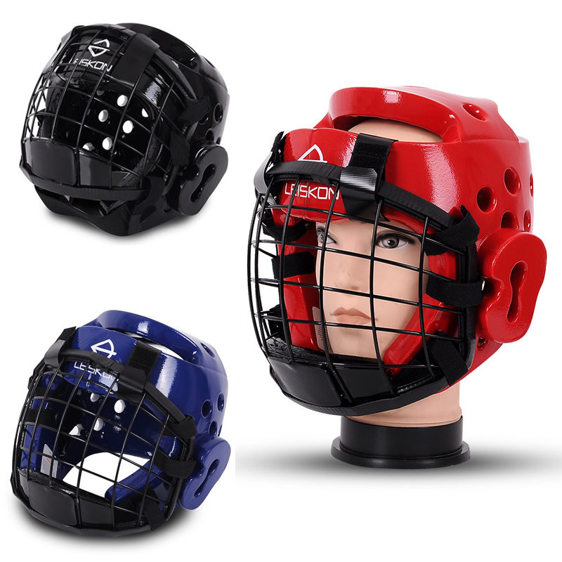 Taekwondo Helmet Face Guard Full Set Protective Face Shield Combat Gear ...
