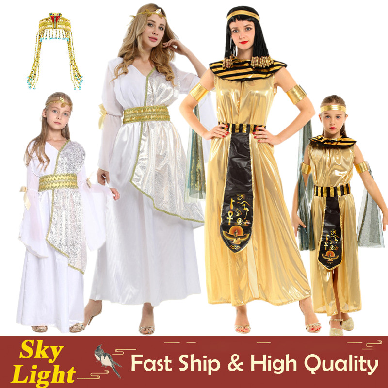 Ancient Greek Goddess Athena White Dress For Woman Egypt Queen ...