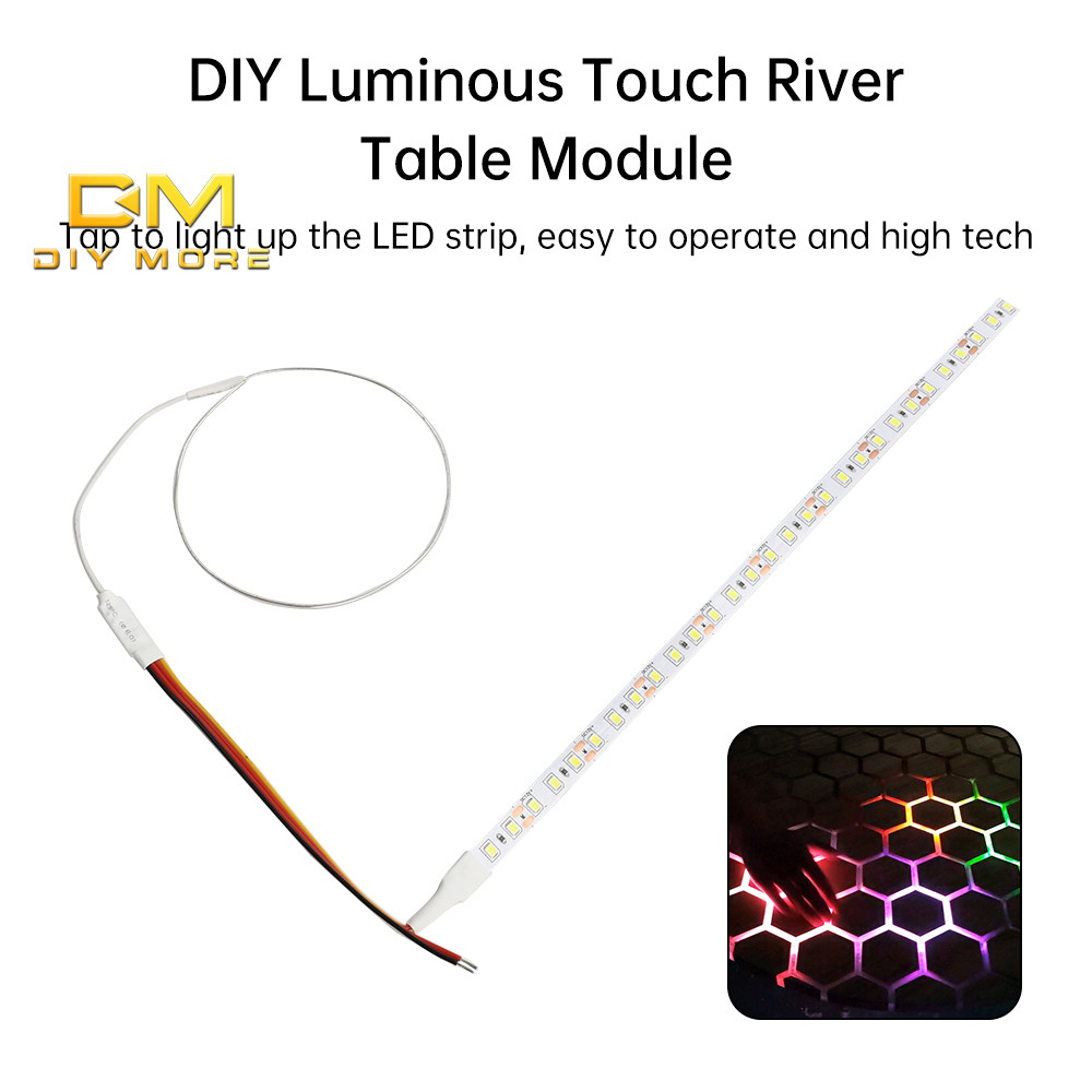 DIYMORE DIY Luminous Touch River Table Module LED Driver Light Strip Kit 3-24V Touch Sensor ...