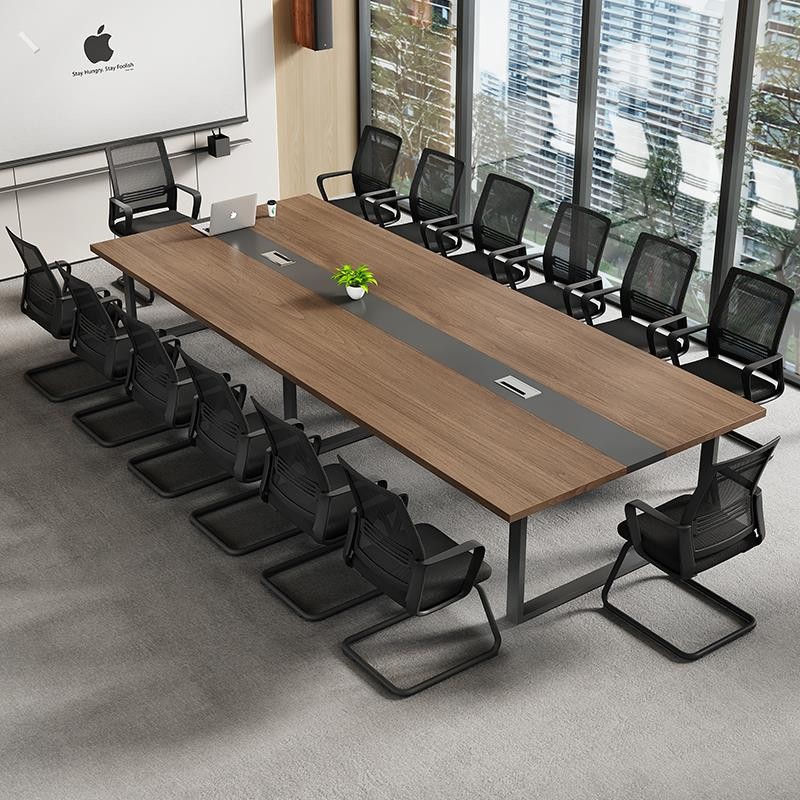 Conference Table Long Table Simple Modern Negotiation Industrial Style ...