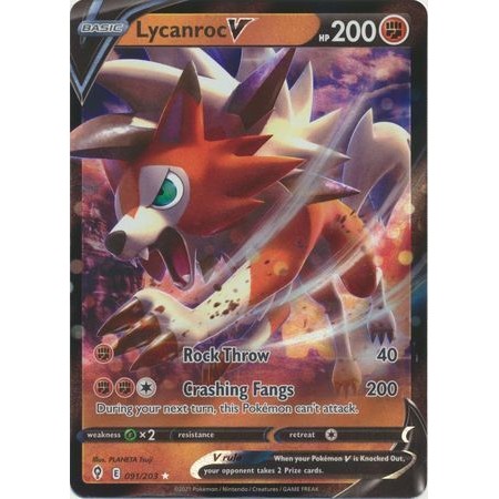 Pokemon Lycanroc V - 091/203 - Ultra | Shopee Philippines