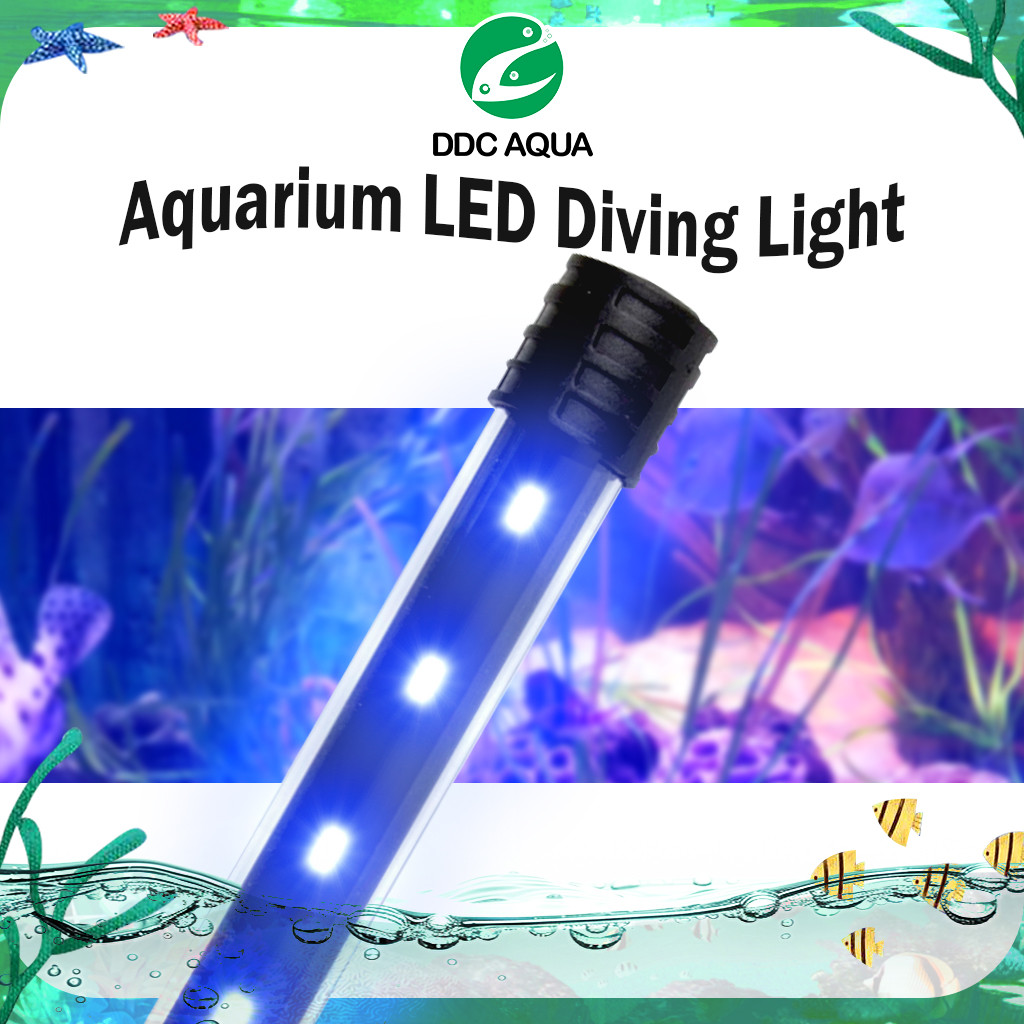Aquarium Light Blue White Aquarium LED Submersible Light Fish Tank LED ...
