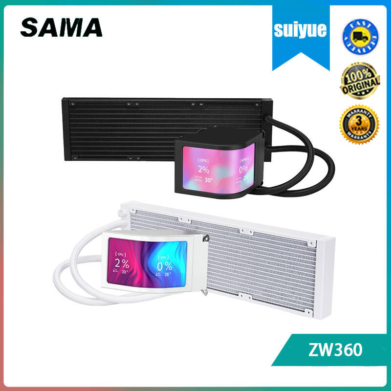 Sama ZW360 Water cooled radiator ARGB 6.8-inch OLED curved screen naked ...