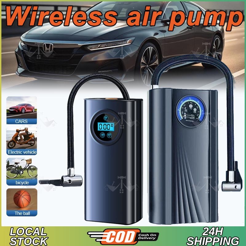 Portable Tire Inflator Digital Car Bicycle Pump Air Compressor Fast ...