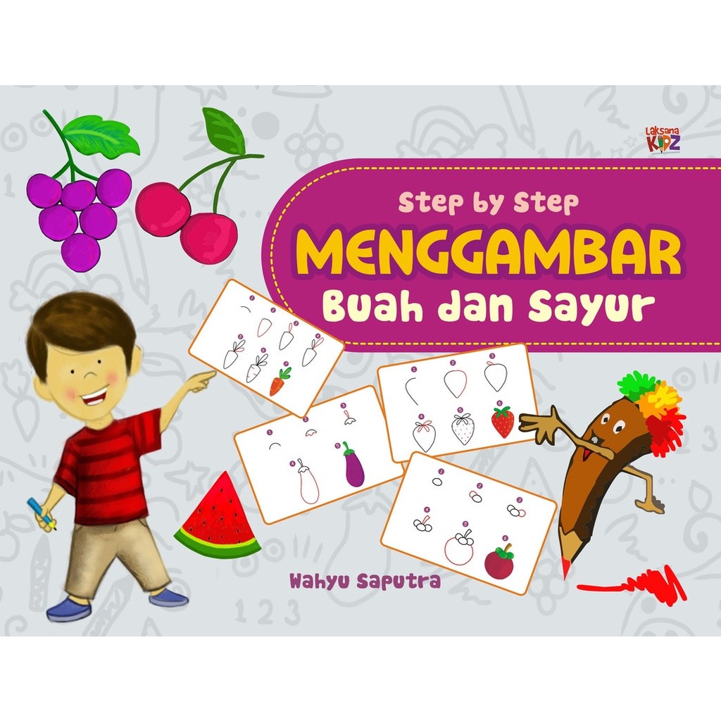 Ori Step by Step Drawing Fruits and Vegetables - Laksana | Shopee ...