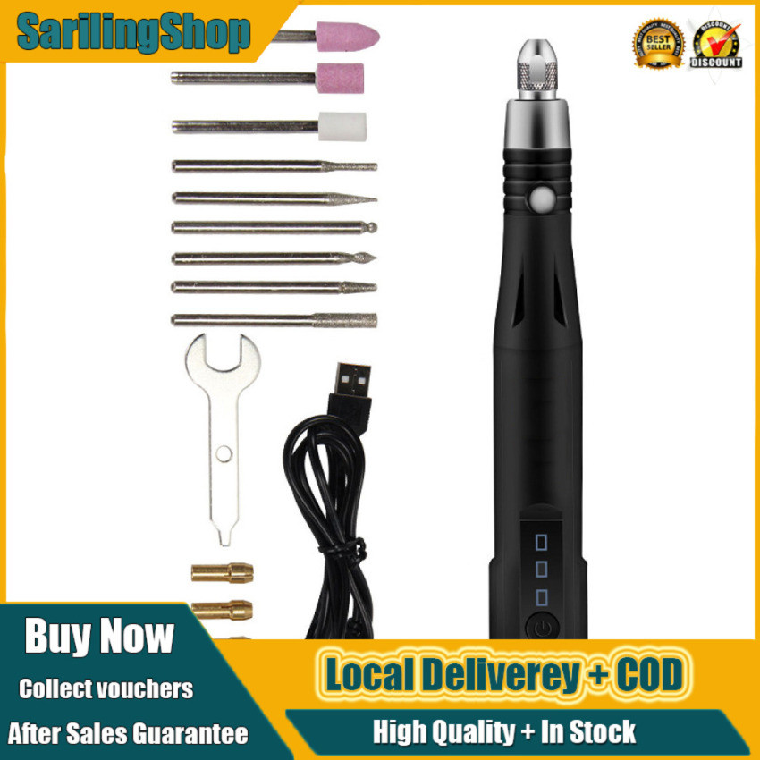 3 Speeds Adjustable 15000RPM Handheld Mini Electric Carving Pen 30W 5V ...