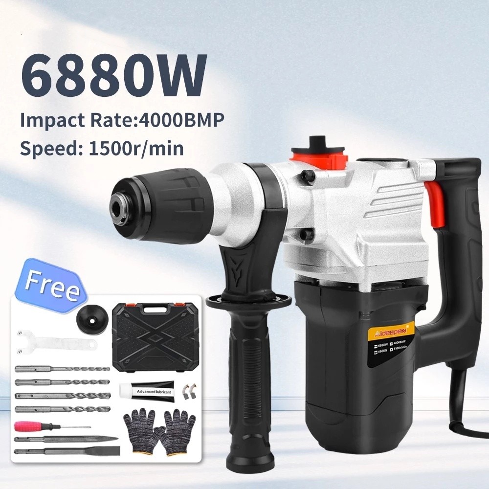 【COD】7880W Jack Hammer Drill Heavy Duty Rotary Hammer Drill Chipping ...