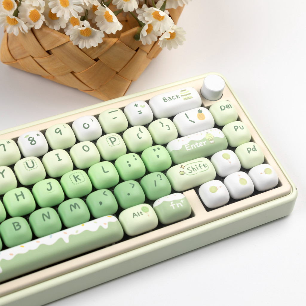 Green Circle Mechanical Keyboard KeyCap MOG Profile PBT DYE-Sublimation ...