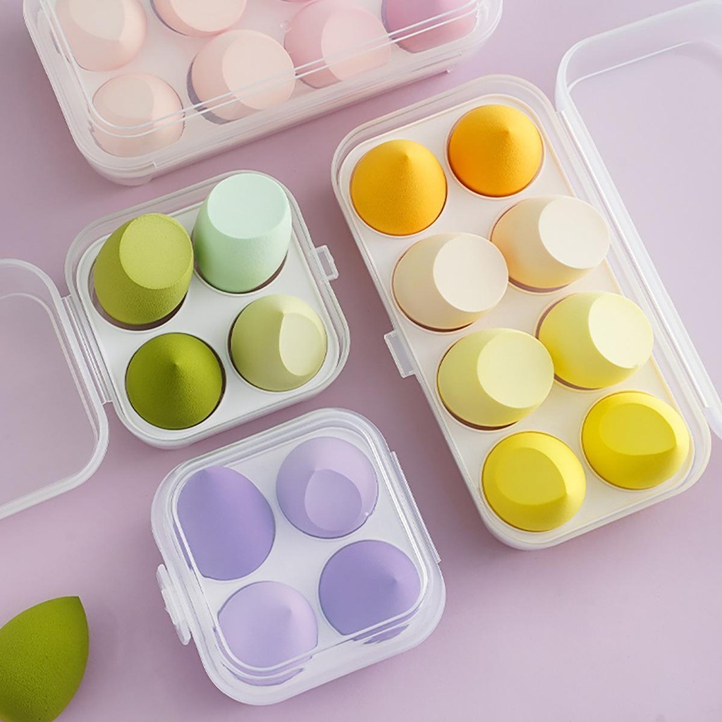 8pcs Box Colorful Makeup Sponge Mixed Shape Set Beauty Air Powder ...