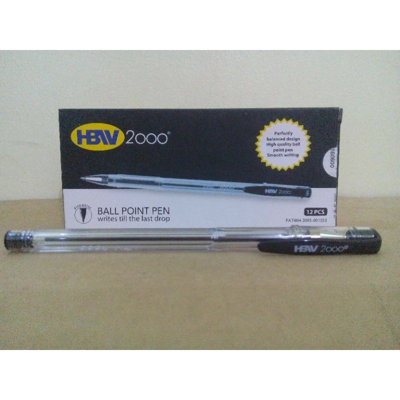 1box/12Pcs HBW 2000 ballpen school Gel pen student exam carbon black ...
