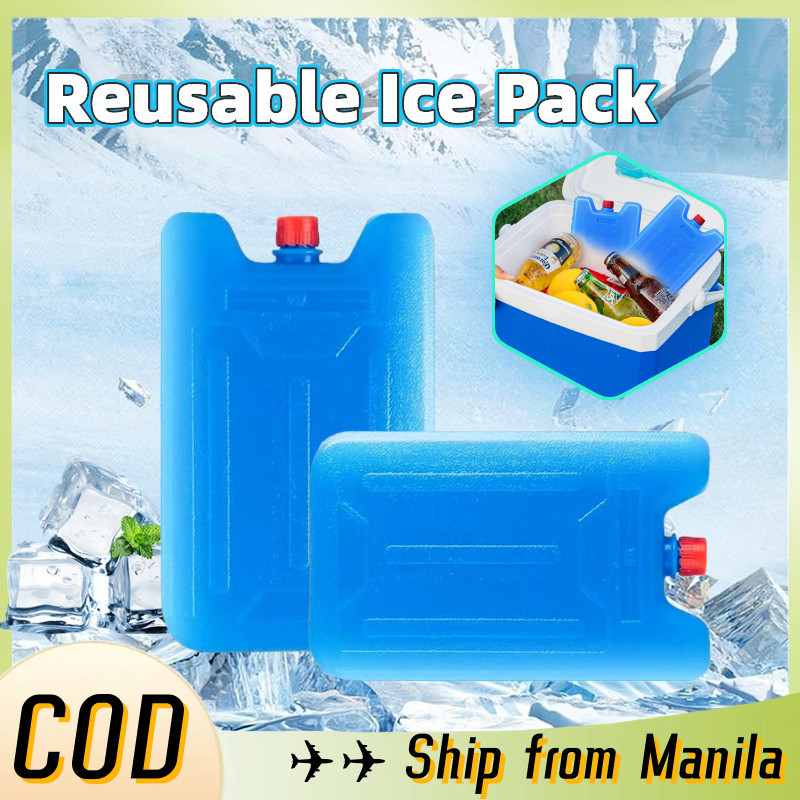 【COD】Ice Block Flat Ice Gel Reusable Ice Packs Breastmilk Ice Brick ...