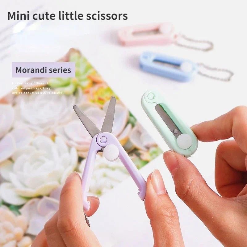 Mini Scissors Portable Retractable Folding Small Scissors Student ...