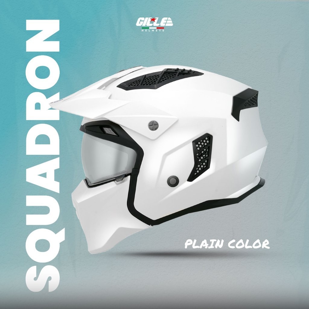 Gille Helmet YM-926 SQUADRON Plain Motorcycle Helmets Modular Full Face ...