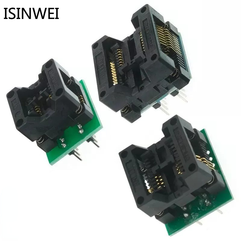 Sop16 To Dip8 Wide Body Seat Wide 150mil 200mil 208mil 300mil Programmer Sop8 Adapter Socket For