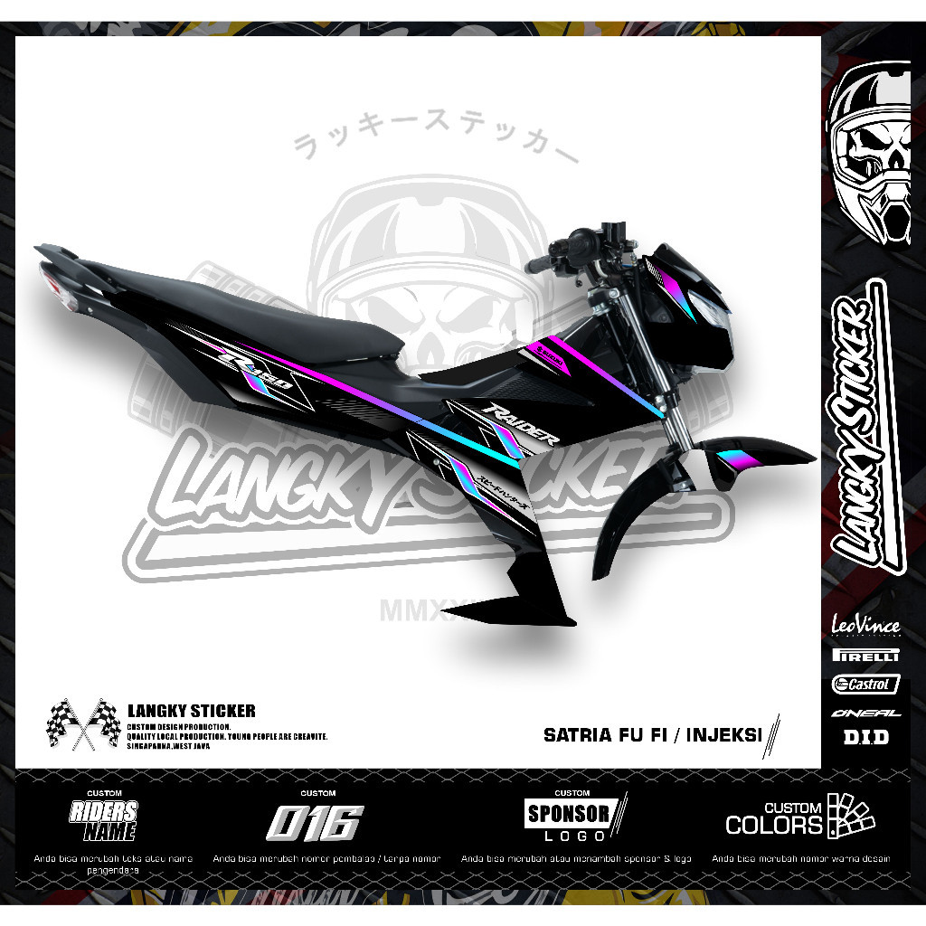 Satria FU Fi Striping/Stickers / R150 Thai New Concept Injection ...