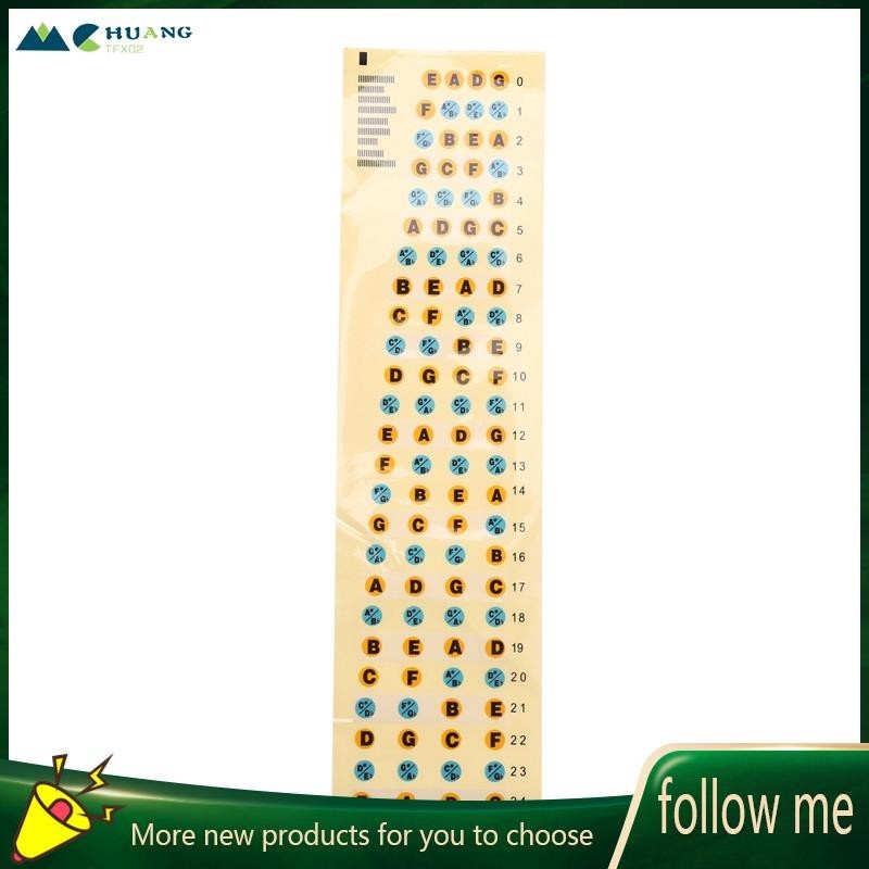 【chuangtfx02】Guitar Fretboard Note Decals Fingerboard Frets Map Sticker ...