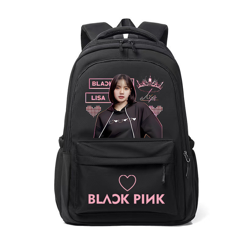 New BlackPink backpack Jisoo LISA JENNIE fashionable backpack Korean ...
