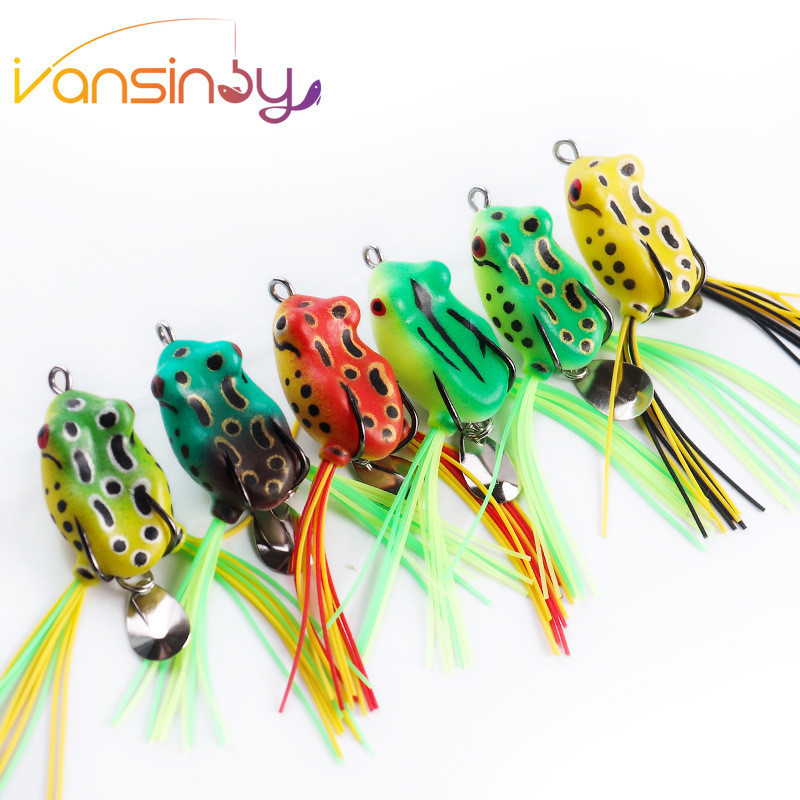 Fishing Soft Frog Lure 3cm/3.5g Small Soft Thunder Frog Fishing Lure ...
