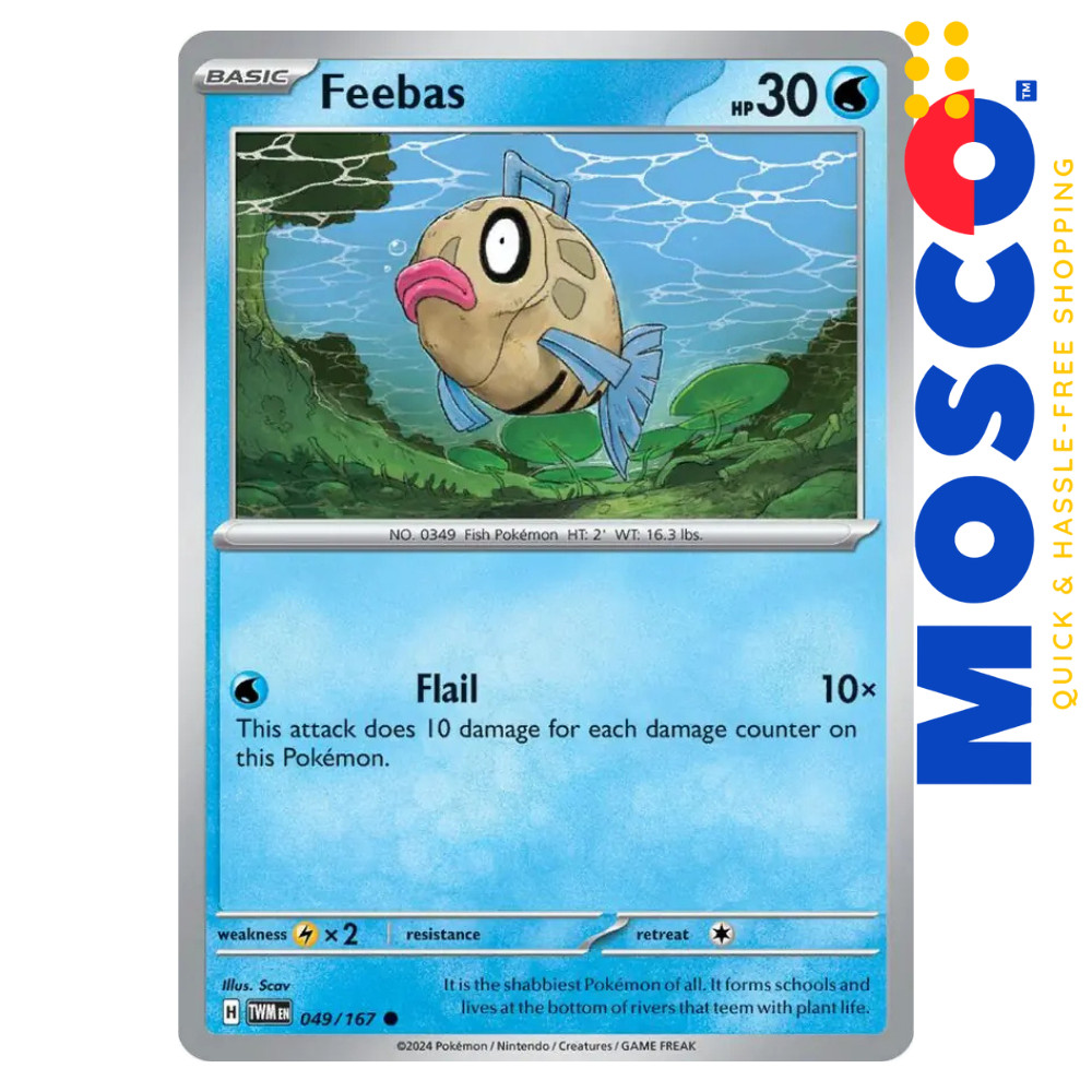 Feebas - 049/167 Common Twilight Masquerade | Pokemon TCG | Shopee ...