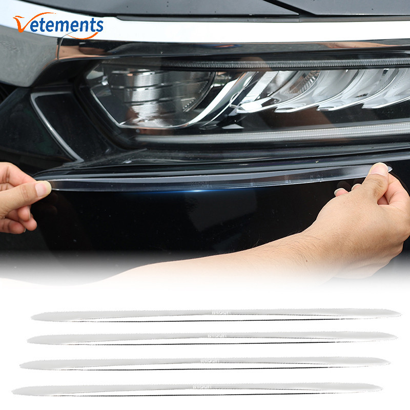 1 Pair Convenient Self Adhesive Transparent Car Anti-collision Sticker ...